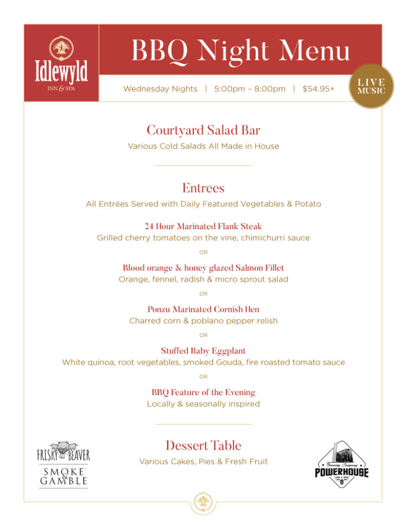 Dining – Idlewyld Inn & Spa